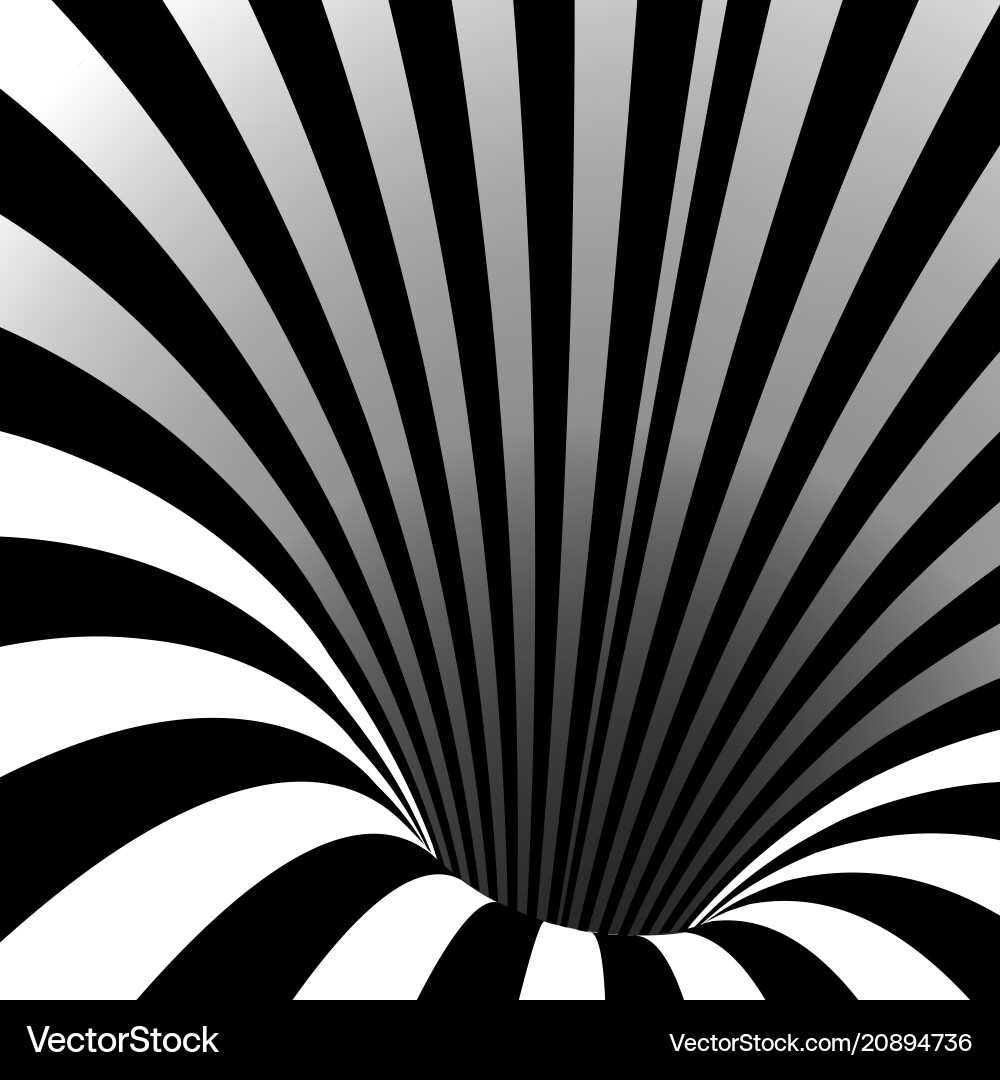 Spiral vortex swirl tunnel hole Royalty Free Vector Image