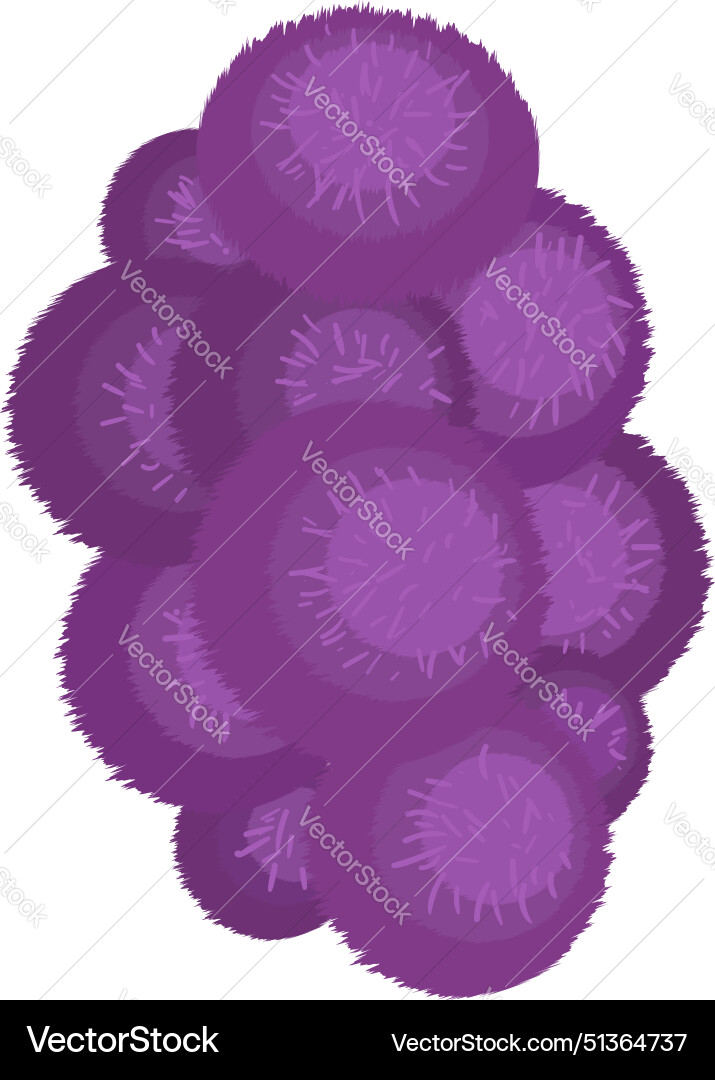 Abstract purple spherical cluster Royalty Free Vector Image