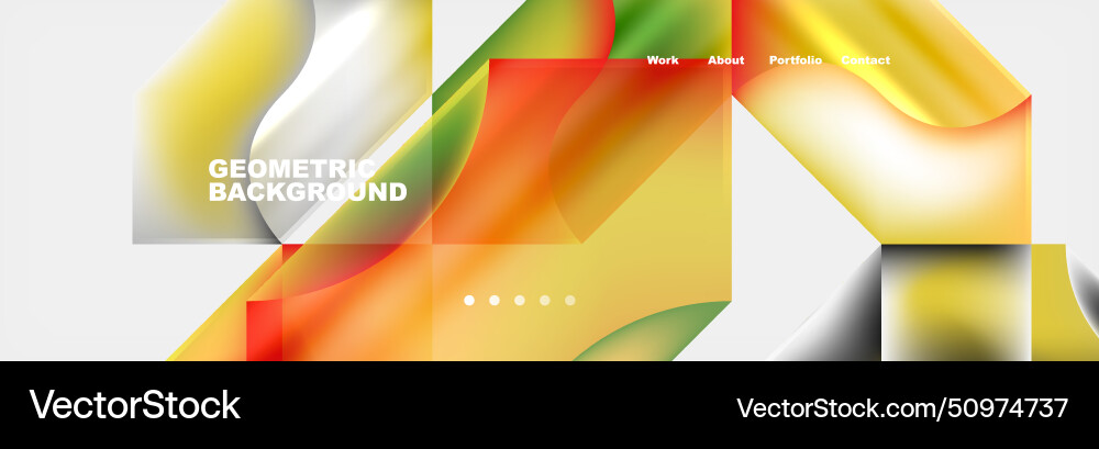 Colorful gradients with abstract geometric shapes Vector Image