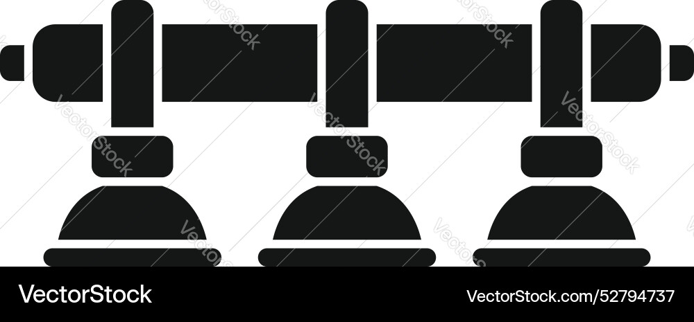Pipeline transportation system with suction cups Vector Image