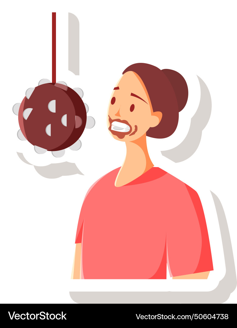 Coin grab contest sticker Royalty Free Vector Image