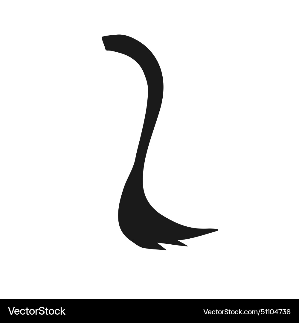 Hand drawn doodle sketch cow donkey tail Vector Image