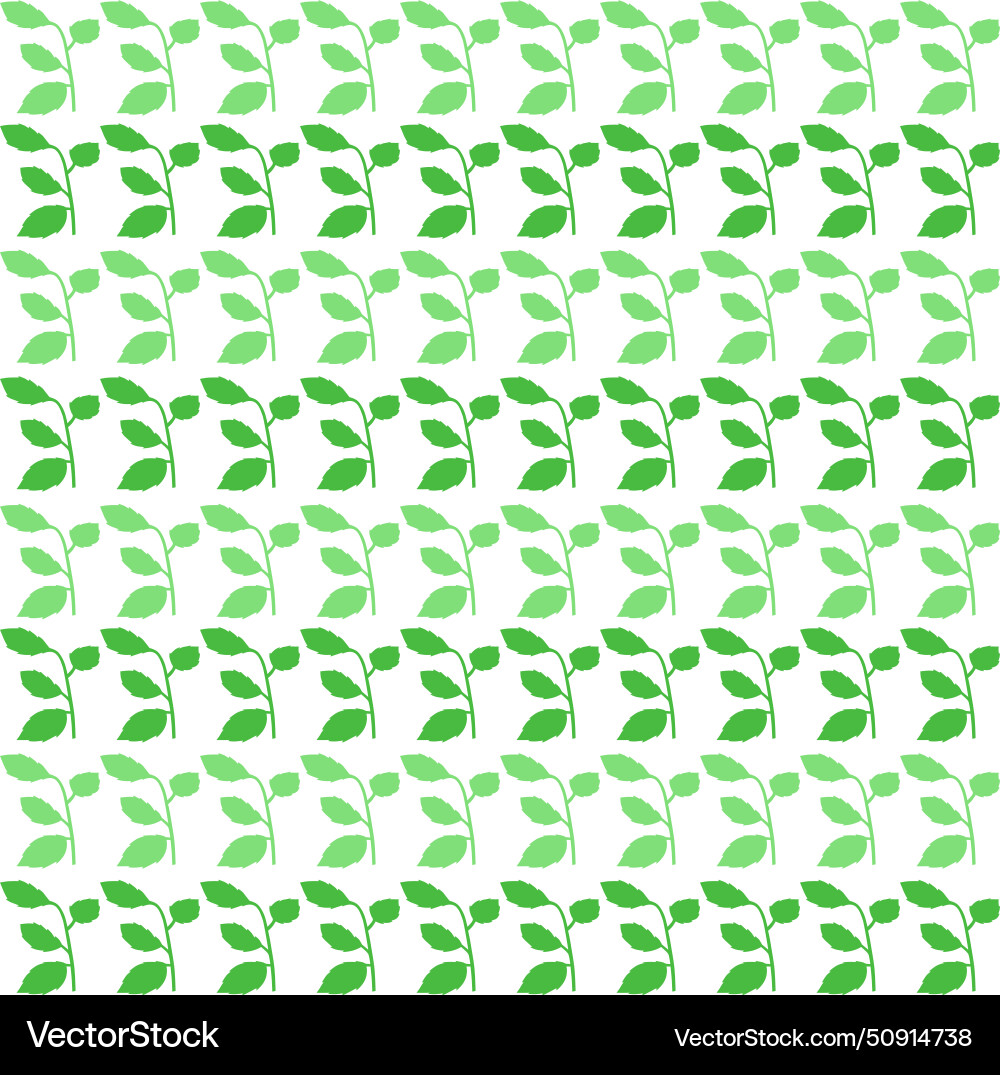 Natural green leaves pattern texture wallart Vector Image