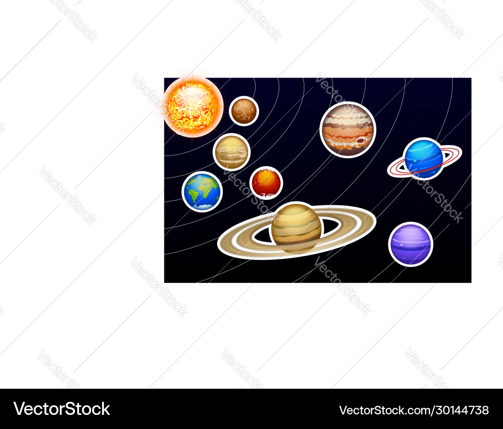 Planets set14 Royalty Free Vector Image - VectorStock