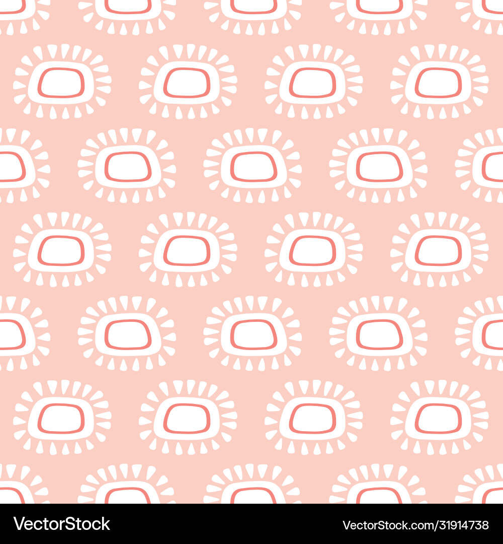 Sunshine pattern design cute and fun Royalty Free Vector