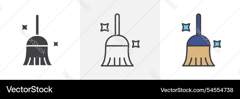 Sweeping icon Royalty Free Vector Image - VectorStock