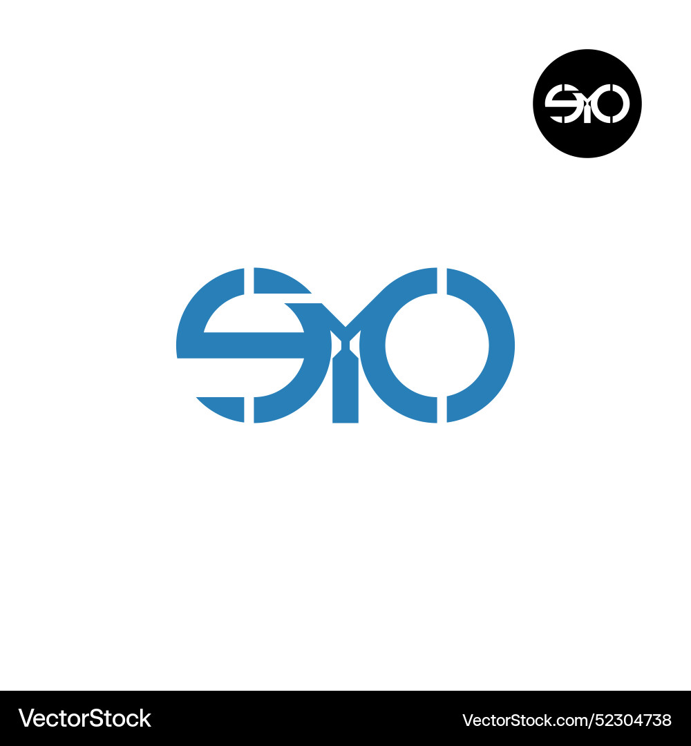 Syo logo letter monogram design circular Vector Image