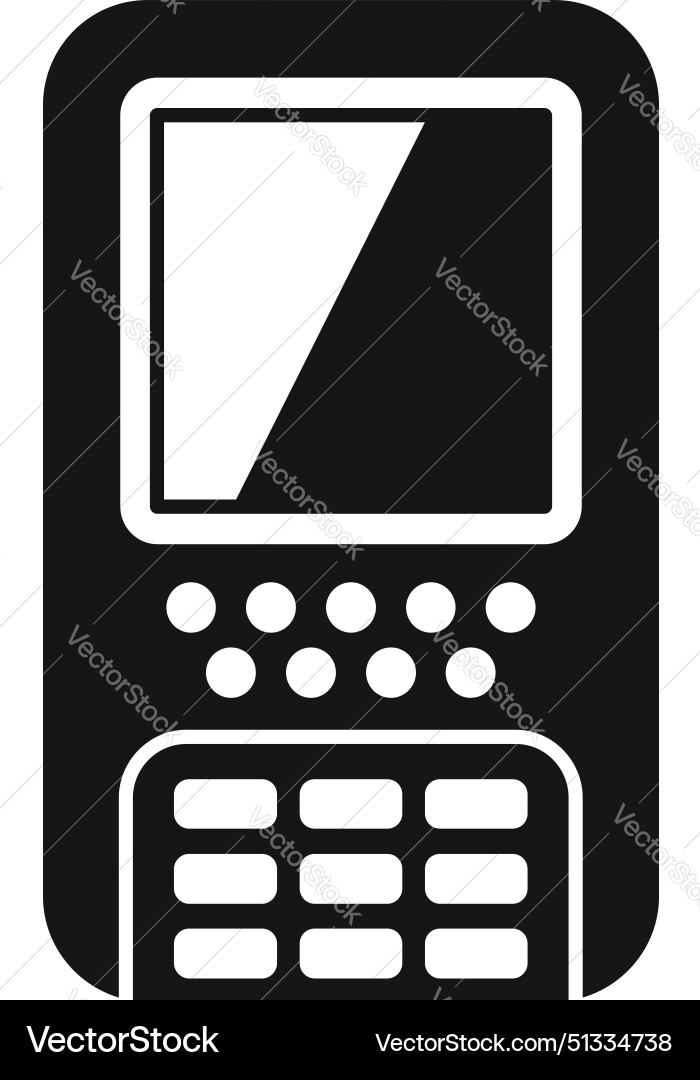 Vintage handheld game console icon Royalty Free Vector Image