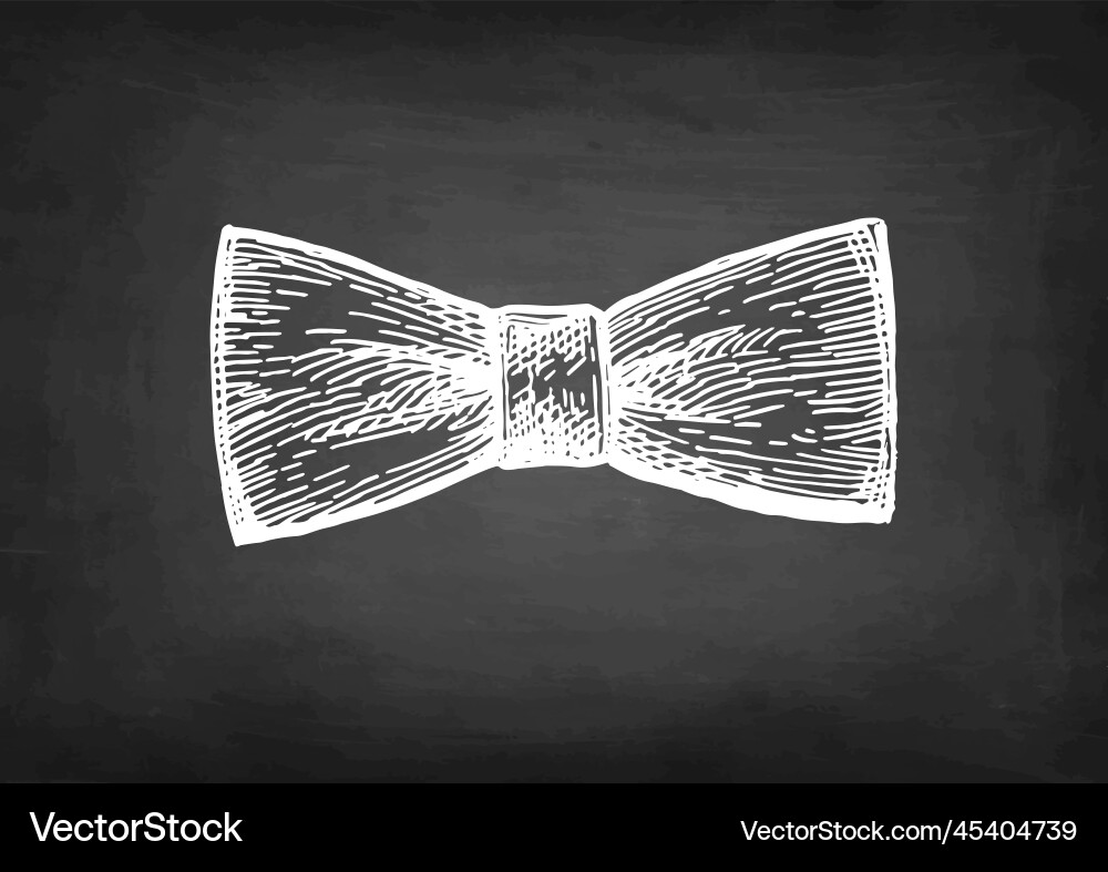 Bow tie ink sketch Royalty Free Vector Image - VectorStock