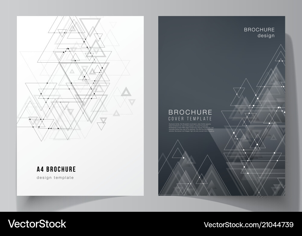 Editable layout of a4 format cover Royalty Free Vector Image