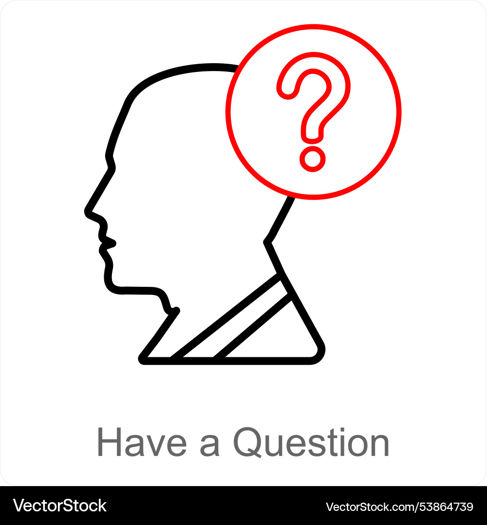 Have a question icon concept Royalty Free Vector Image