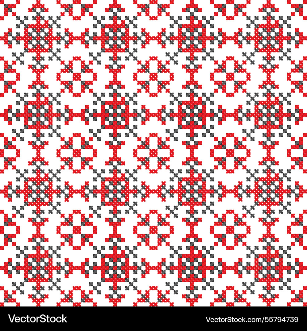 Ukrainian knitting pattern wallpaper Royalty Free Vector