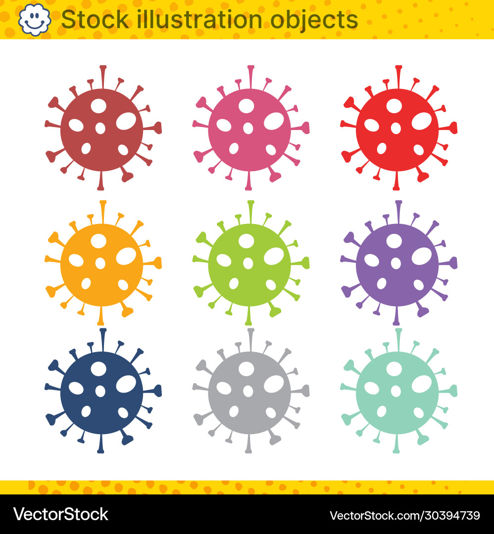 Virus epidemic molecule for creative Royalty Free Vector
