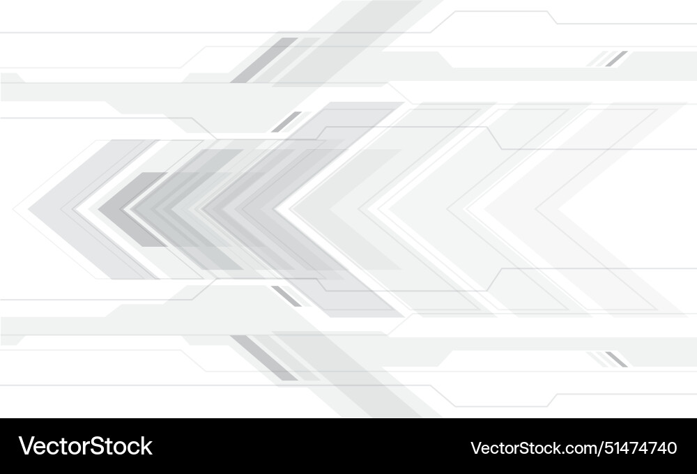 Abstract grey arrow speed technology dynamic Vector Image
