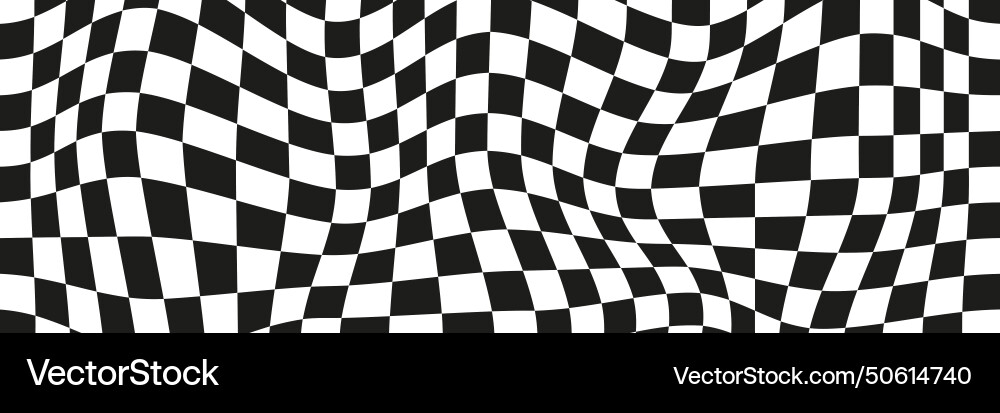 Black and white trendy checker board texture Vector Image