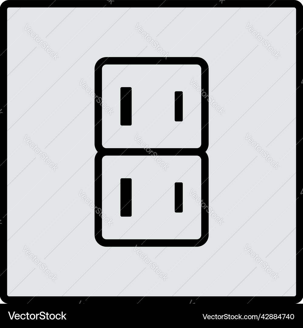 Japan electrical socket icon Royalty Free Vector Image