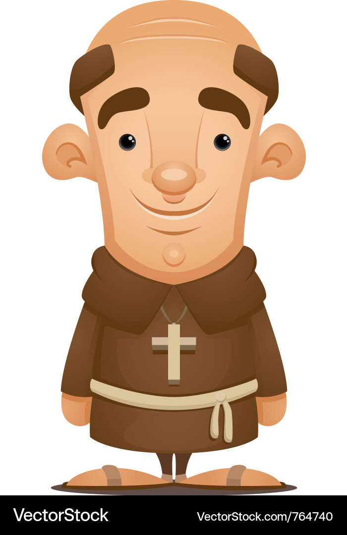 Monk Royalty Free Vector Image - VectorStock