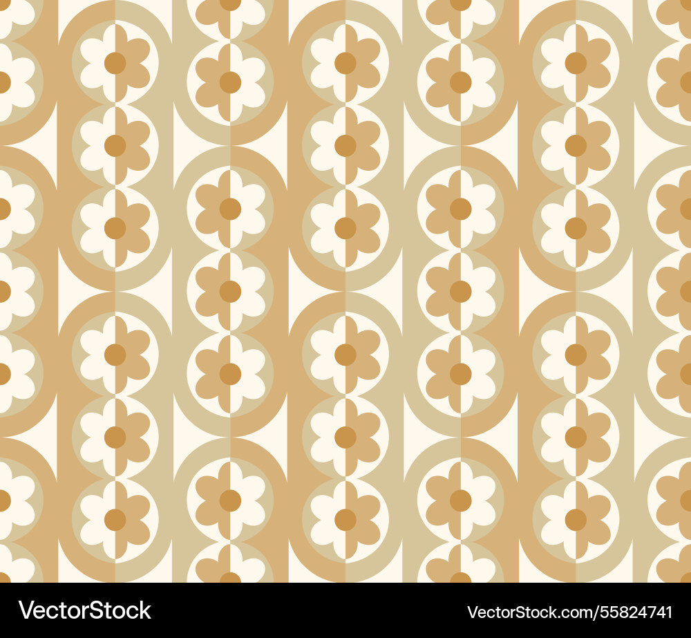 Digital 3d beige floral epic design Royalty Free Vector
