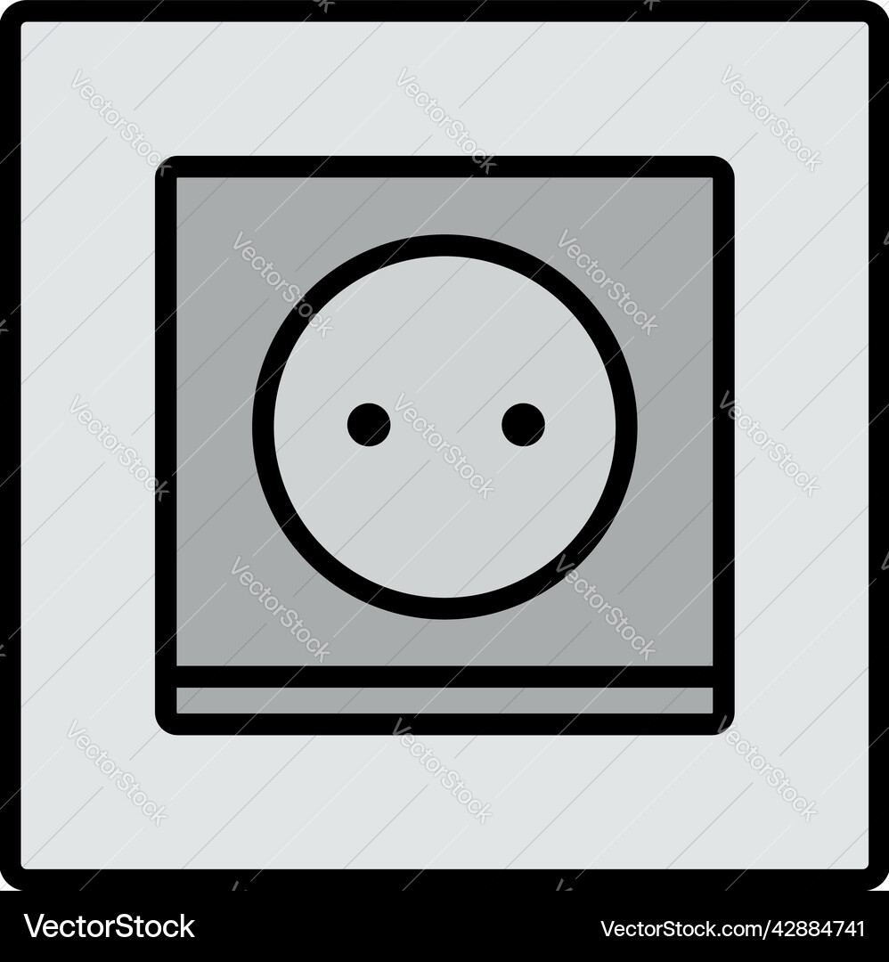 Europe electrical socket icon Royalty Free Vector Image