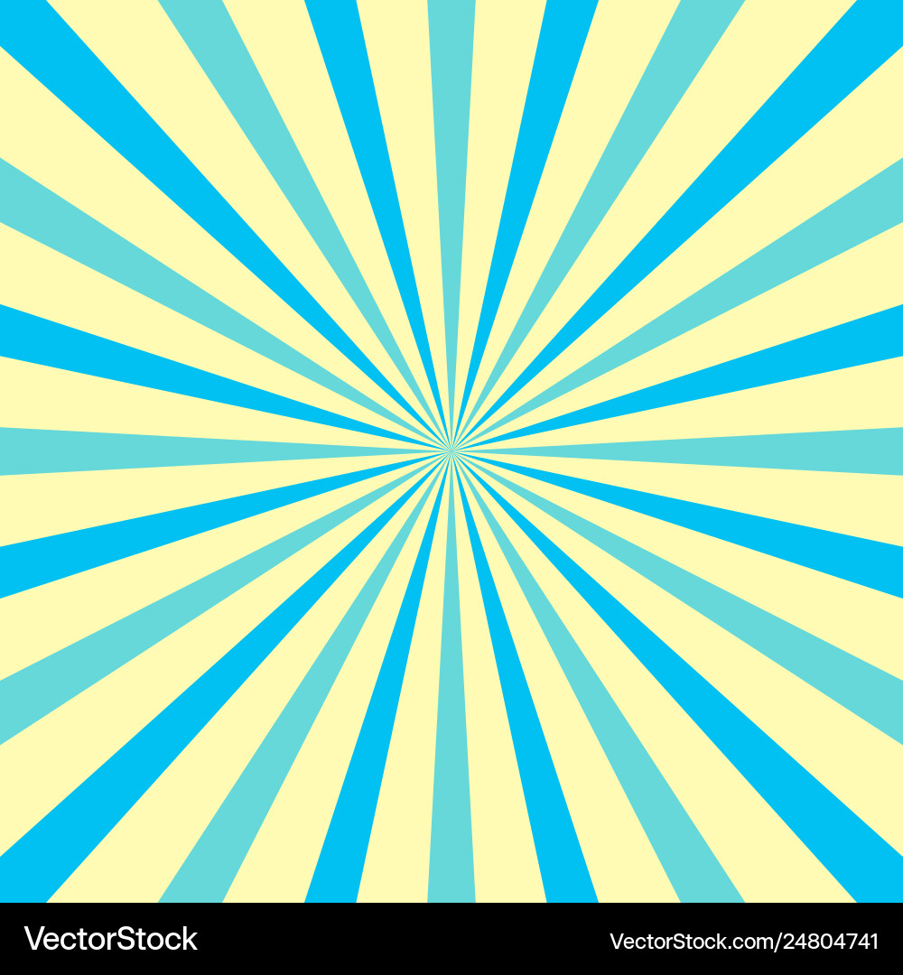 Sunburst with pale pastel color for rays and beams