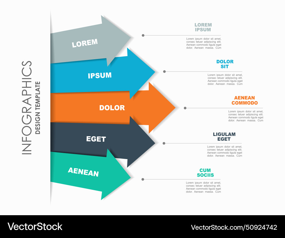 Infographic design template with place Royalty Free Vector