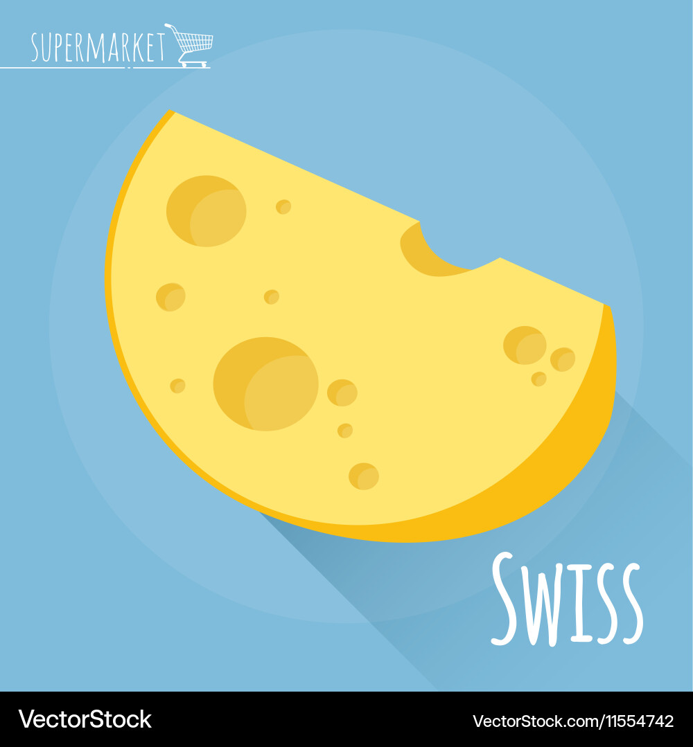 Swiss cheese icon Royalty Free Vector Image - VectorStock