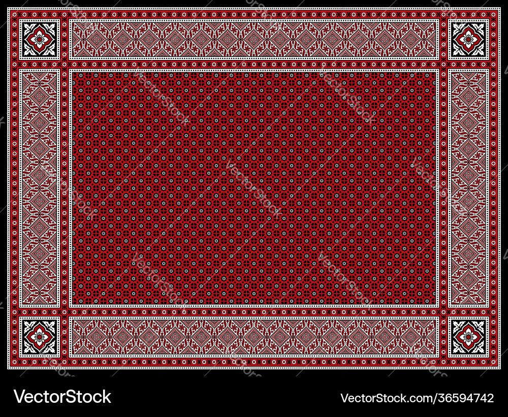 Traditional ajrak pattern Royalty Free Vector Image