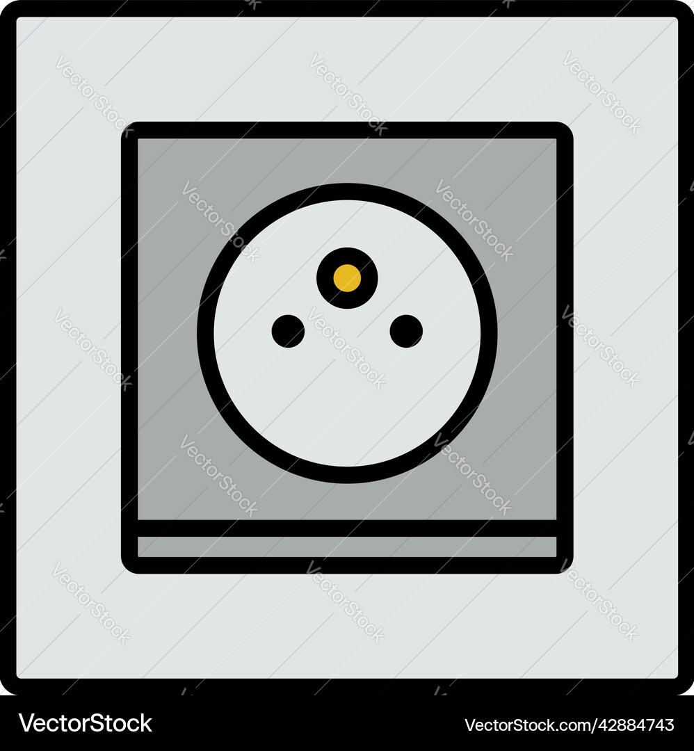 France electrical socket icon Royalty Free Vector Image