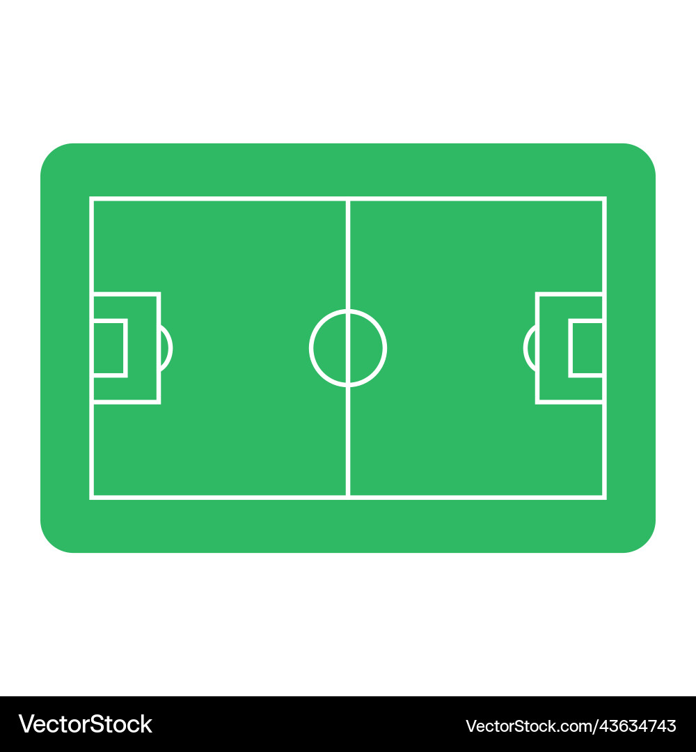 Soccer Field Icon Royalty Free Vector Image - VectorStock