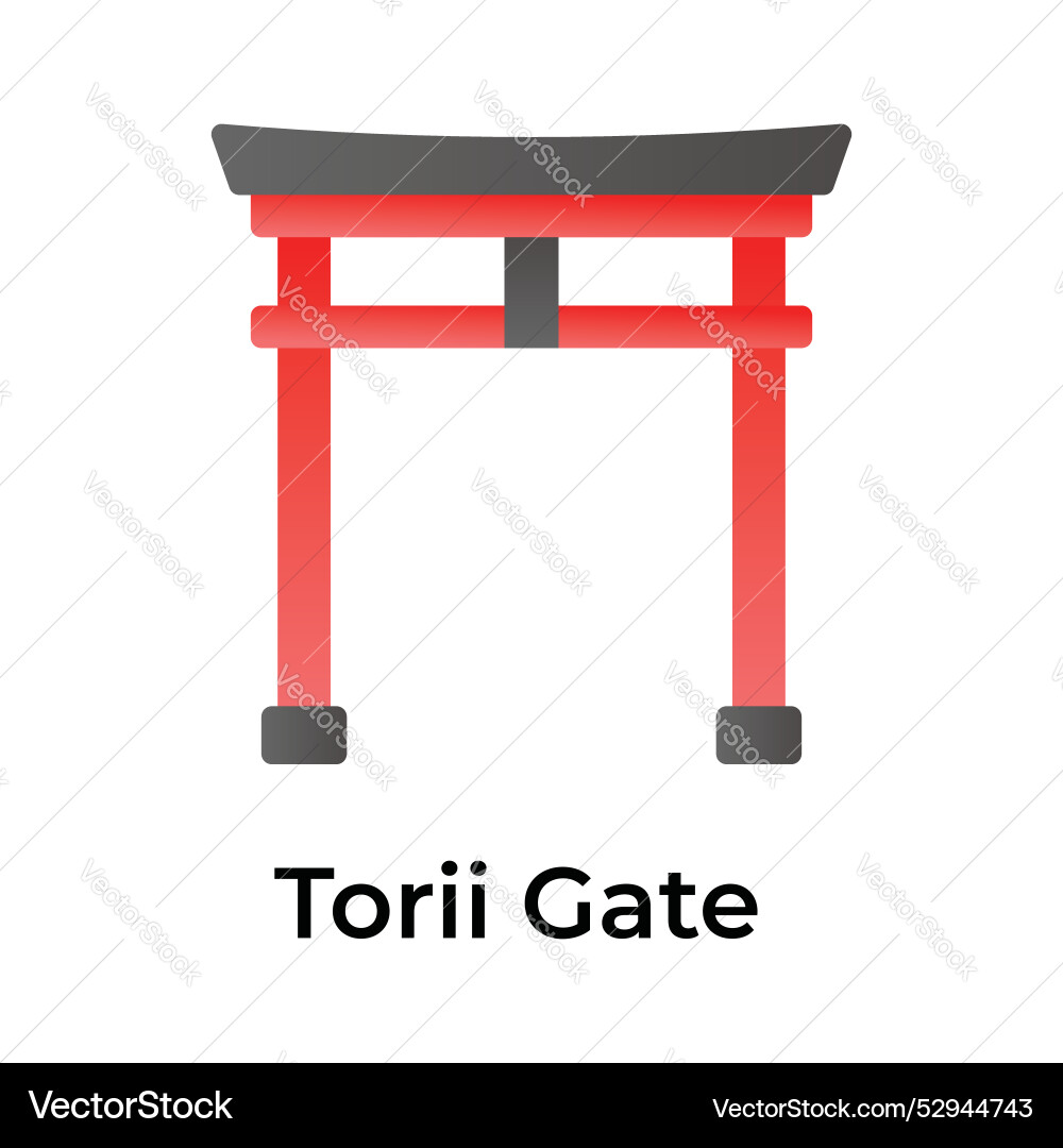 Torii gate Royalty Free Vector Image - VectorStock