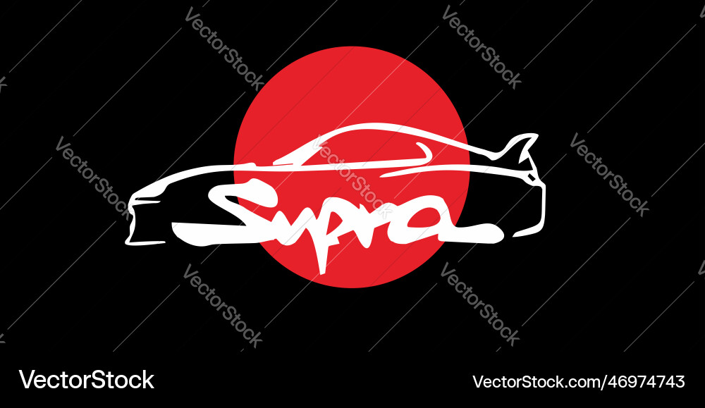 Toyota supra logo Royalty Free Vector Image - VectorStock Toyota supra logo Royalty Free Vector Image - VectorStock