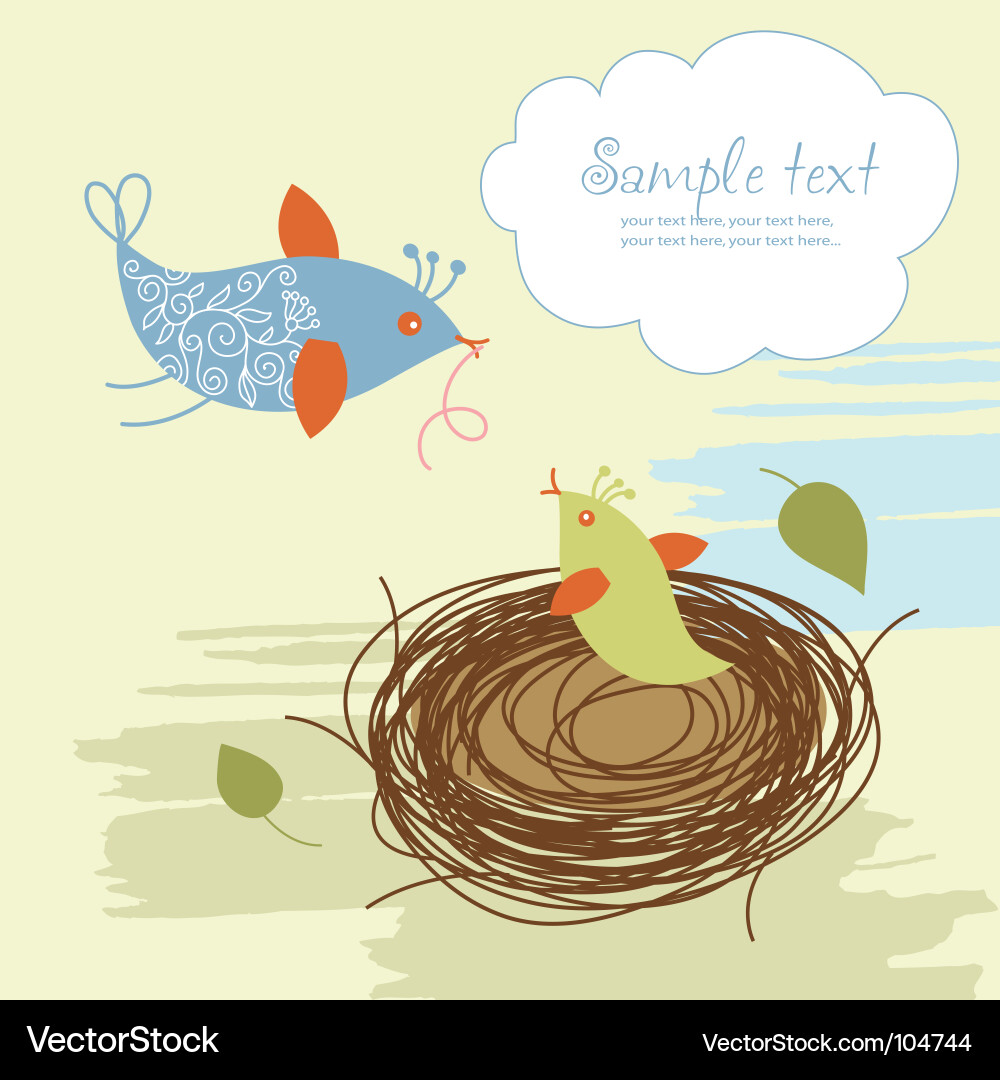 Cute birds Royalty Free Vector Image - VectorStock