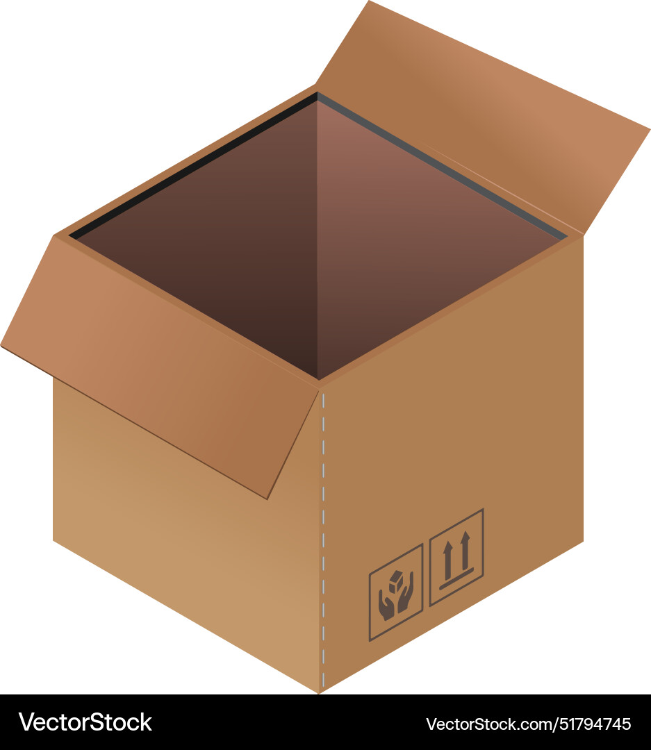 Cardboard box Royalty Free Vector Image - VectorStock