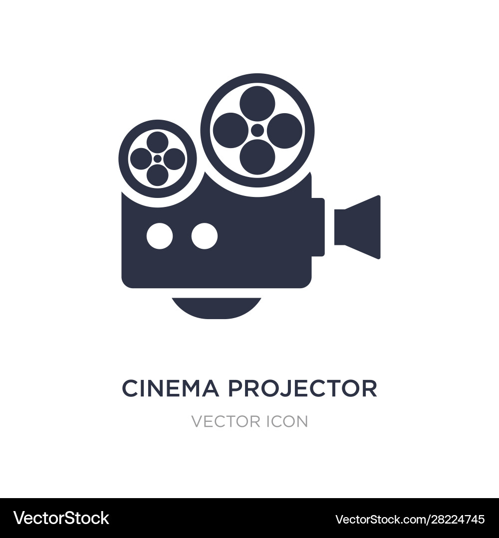 Cinema projector icon on white background simple Vector Image