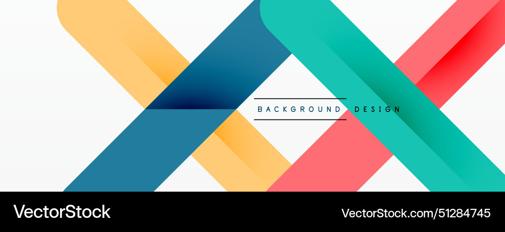 Colorful ribbons create a vibrant pattern Vector Image