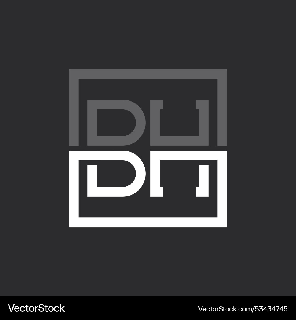 Creative modern minimalist bh letter logo design Vector Image
