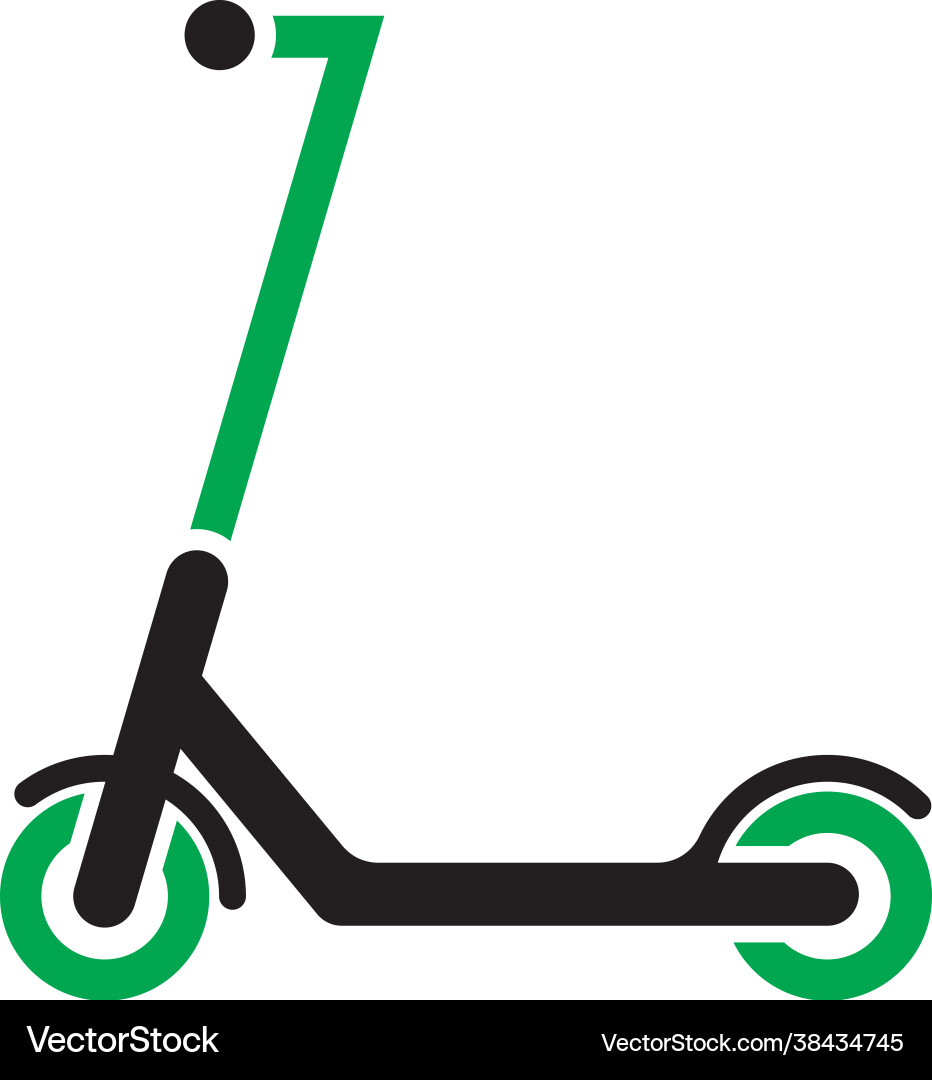 Electric scooter Royalty Free Vector Image - VectorStock