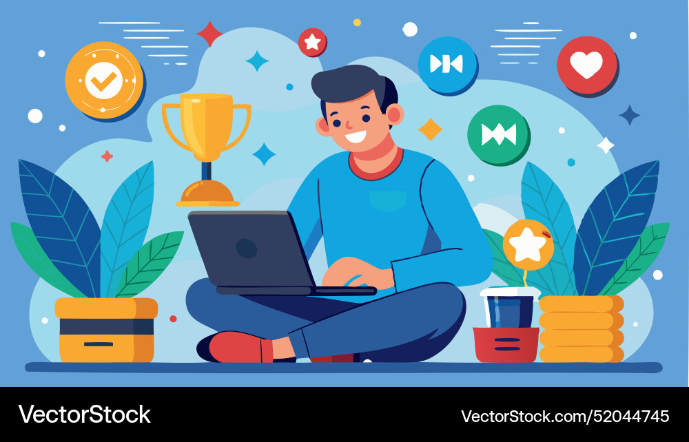 Gamification marketing strategy Royalty Free Vector Image