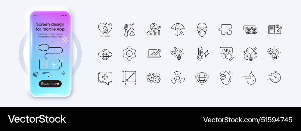 Water drop timer and cloud computing line icons – Royalty-Free Vector ...