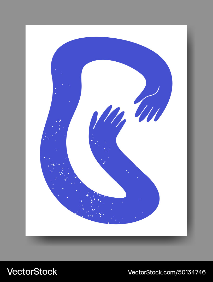 Abstract wiggling gesticulating hands Royalty Free Vector