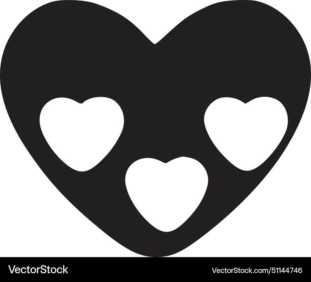 Candy hearts - high quality logo ideal Royalty Free Vector