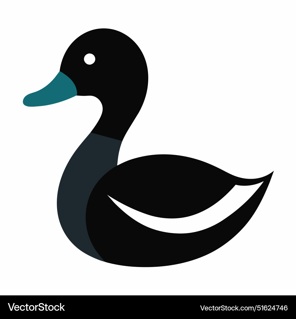 Canvasback duck knocks icon Royalty Free Vector Image