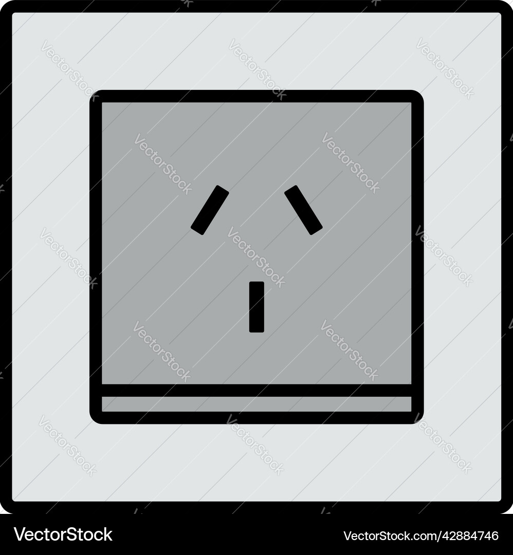 China electrical socket icon Royalty Free Vector Image