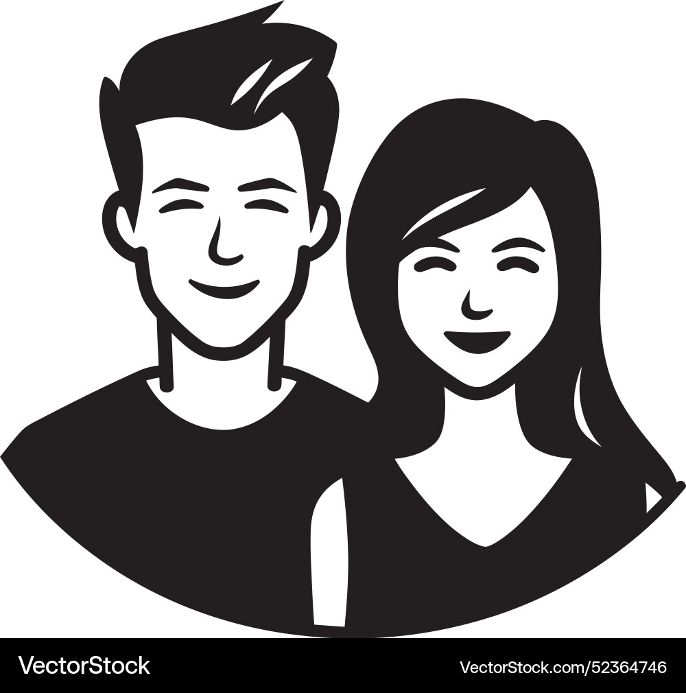 Designing affection couple love ta Royalty Free Vector Image