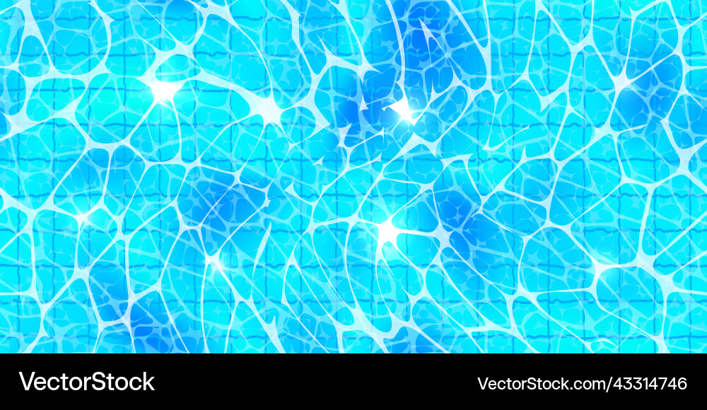 Swimming pool top view seamless texture Royalty Free Vector