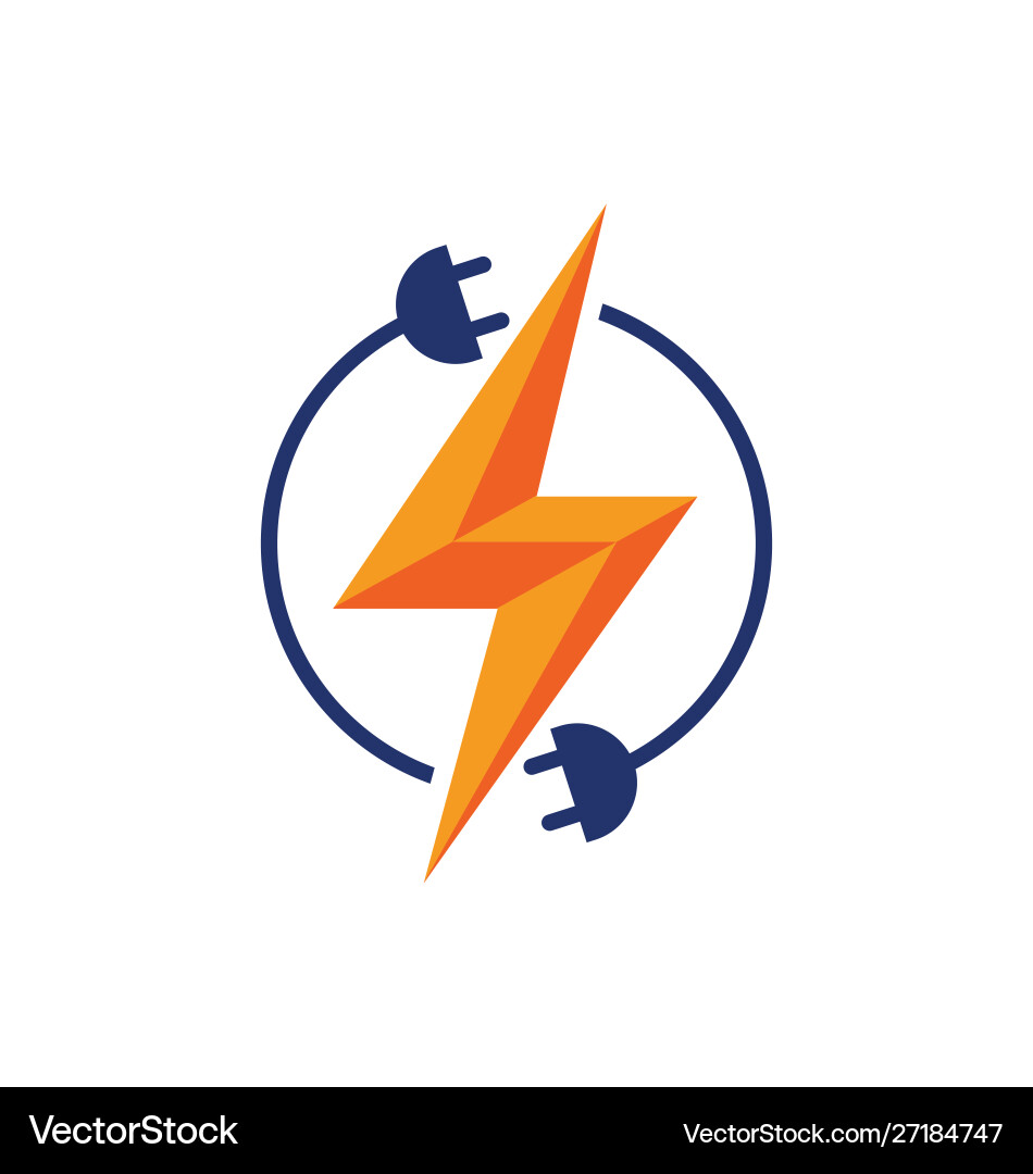 lightning logo vector