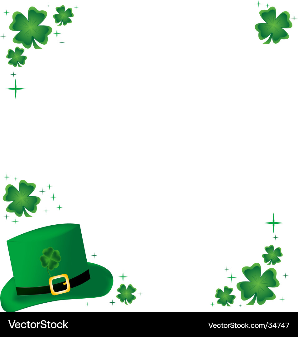 Shamrock frame Royalty Free Vector Image - VectorStock