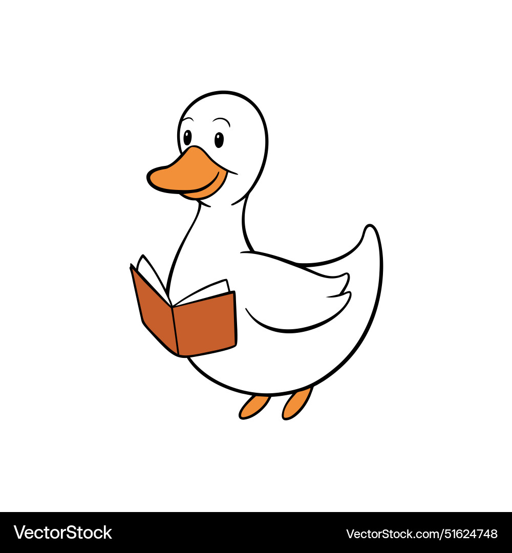 Canvasback duck learns icon Royalty Free Vector Image