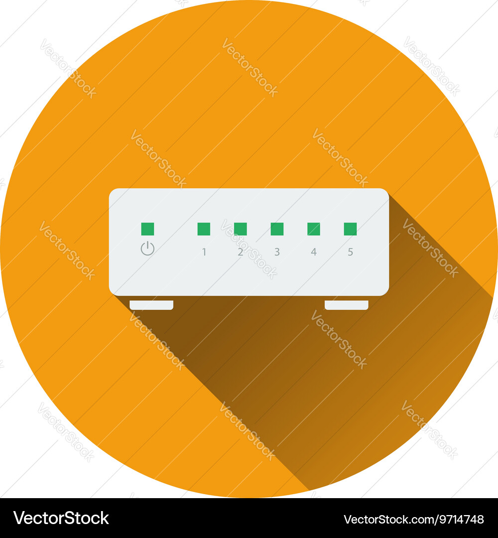 Ethernet switch icon Royalty Free Vector Image