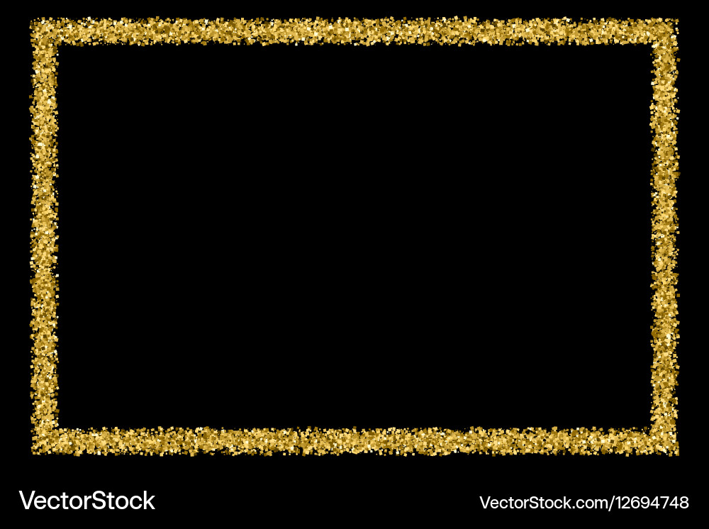 Gold frame Royalty Free Vector Image - VectorStock